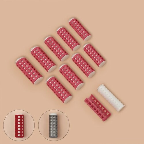 Термобигуди с фиксатором, d = 1,5 см, 10 шт, цвет микс