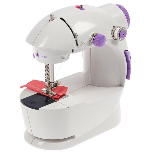 Швейная машинка Luazon LSH-03, 6 Вт, полуавтомат, 2 скорости, 4xАА или 220 В, белая