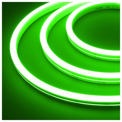 Гибкий неон ARL-MOONLIGHT-1712-SIDE 24V Green (Arlight, 8 Вт/м, IP67)
