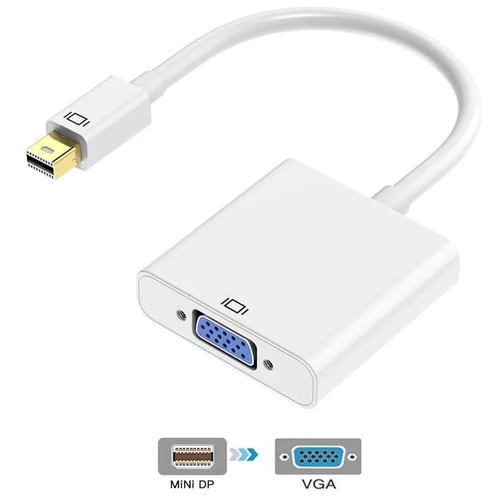 Переходник Mini DisplayPort на VGA адаптер конвертер для iMac и Mac Mini, Mac Pro и Macbook Pro, Macbook Air, компьютеров и ноутбуков