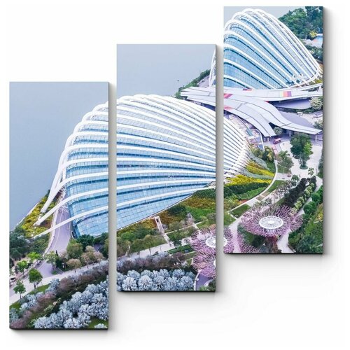 Модульная картина Невероятно красивый Сингапур 60x64