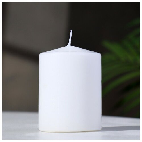 Свеча - цилиндр ароматическая "Белая лилия", 5,6х8 см
