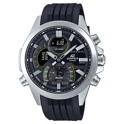 Наручные часы CASIO Edifice ECB-30P-1A, черный, серебряный
