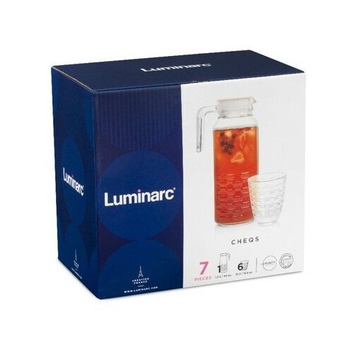 Набор питьевой Luminarc Cheqs, 7 предметов