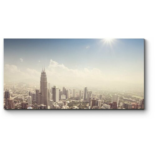 Модульная картина Белоснежный Куала-Лумпур 120x60