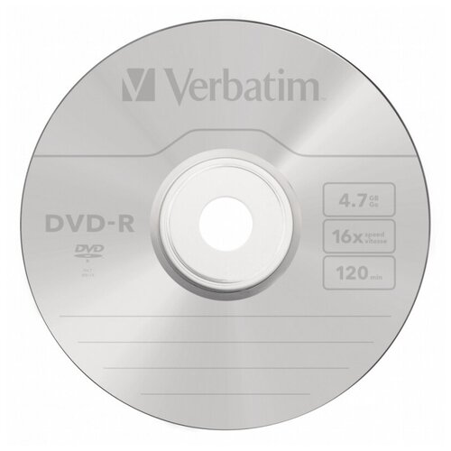 Диск DVD-RW Verbatim 4.7Gb 4x Cake Box 10шт 43552
