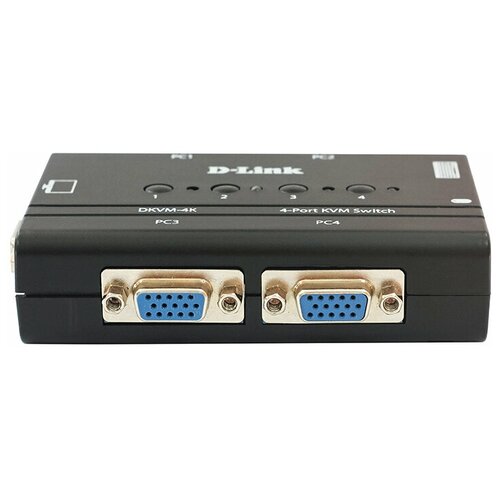 KVM-переключатель D-link DKVM-4K/B3A 4-портовый