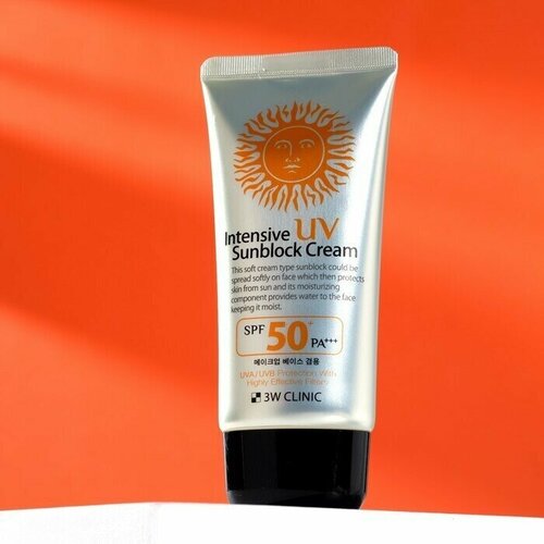 Интенсивный солнцезащитный крем для лица Intensive UV Sun Block Cream SPF50+/PA+++, 70 мл