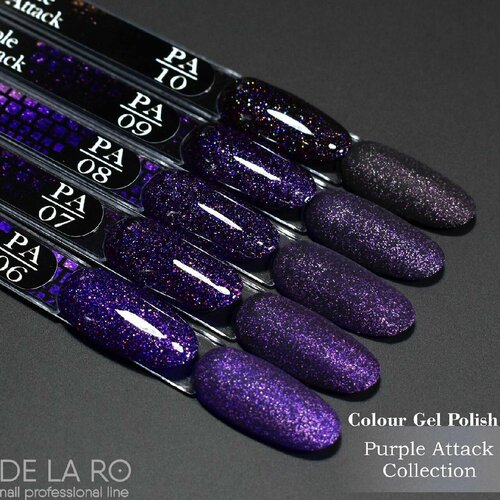 Гель-лак Delaro, коллекция Purple Attack #010, 10 ml