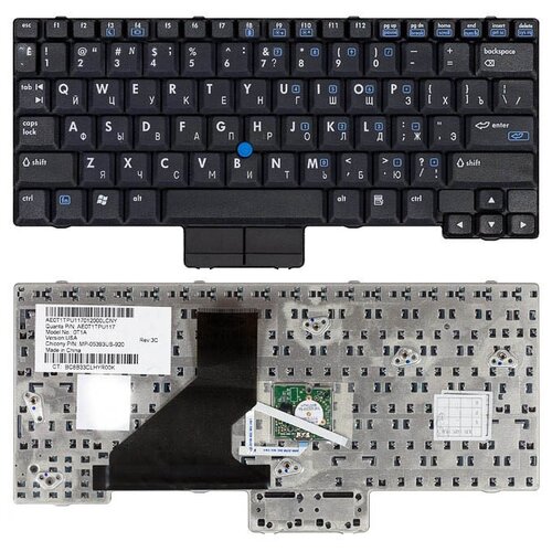 Клавиатура для ноутбука HP Compaq nc2500 русская, черная