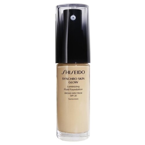 Shiseido Тональный флюид Synchro Skin флюид с эффектом естественного сияния, 30 мл/30 г, оттенок: Golden 3, 1 шт.