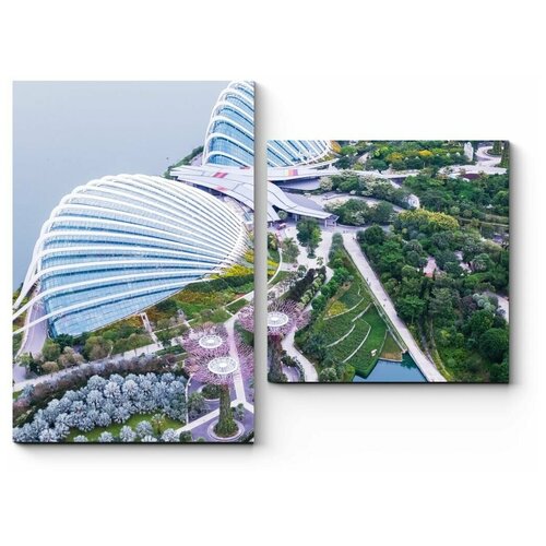 Модульная картина Невероятно красивый Сингапур 80x60