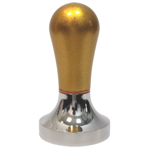 Темпер для кофе d=58 mm, H=105, Нержавеющая сталь+ Алюминий, золотой, CGPro