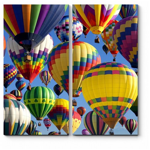 Модульная картина Фестиваль воздушных шаров, Нью Джерси 40x40