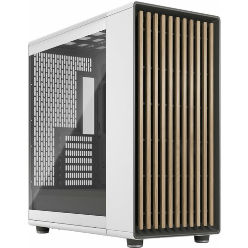 "Корпус Fractal Design North XL Chalk White TG Clear Miditower (FDCNOR1X04), белый