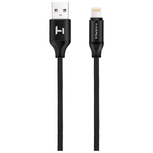 Кабель HARPER USB - Lightning (BRCH-510), 1 м, черный