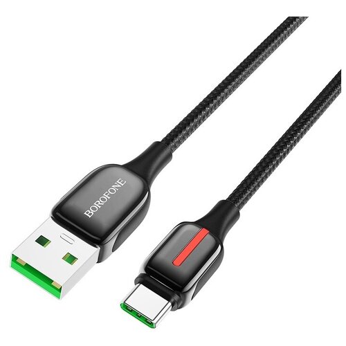 BOROFONE BU14 Heroic, кабель для зарядки и передачи данных для USB-C, 1.2м, нейлоновая оплетка, коннекторы из цинкового сплава.