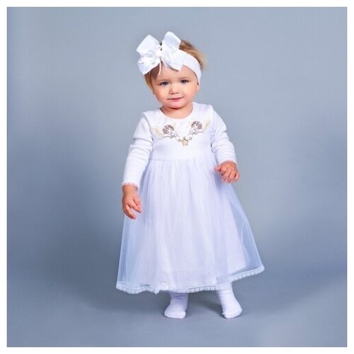 Крестильное платье  Littlestar, размер 92, белый