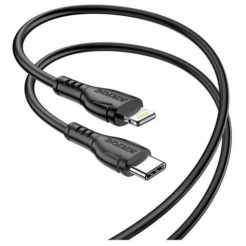 Кабель Borofon BX51, USB Type-C to Apple Lightning, 1 метр, 12W, черный