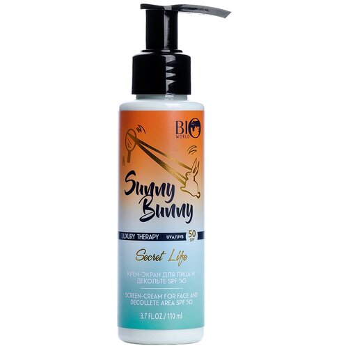 BIO WORLD Secret Life Luxury Therapy крем-экран для лица и декольте SPF50, 110 мл