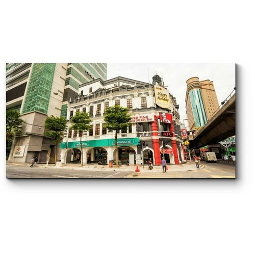 Модульная картина На улицах Куала-Лумпур160x80