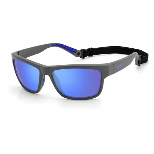 Солнцезащитные очки Polaroid, синий, серый
