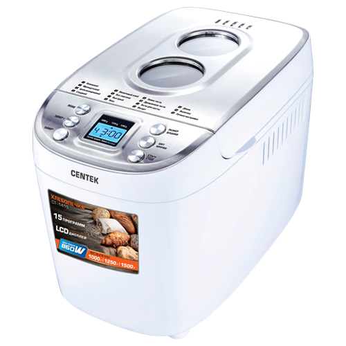 Хлебопечка CENTEK CT-1415, white