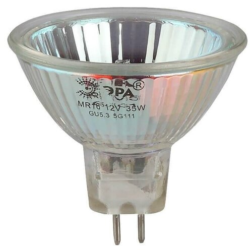 ЭРА Лампа галогенная ЭРА GU5.3 75W 2700K прозрачная GU5.3-JCDR (MR16) -75W-230V-CL C0027366