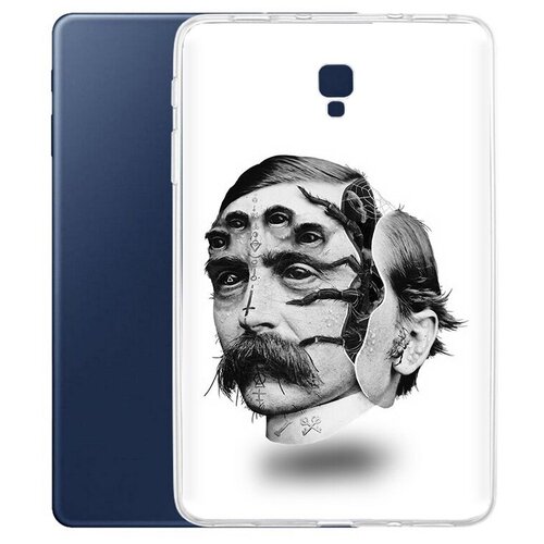 Чехол задняя-панель-накладка-бампер MyPads страшное лицо мужчины для Samsung Galaxy Tab A 10.5 SM-T590 (2018)/Samsung Galaxy Tab A 10.5 SM-T595 (2018) противоударный