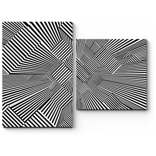 Модульная картина Трехмерный лабиринт 80x60