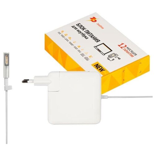 Блок питания (зарядка) ZeepDeep для MacBook A1344 A1181 A1278 A1342 MacBook Pro A1278, 60W MagSafe 16.5V 3.65A