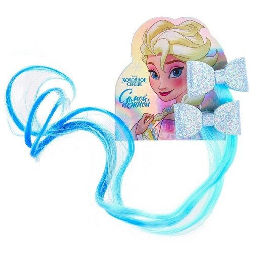 Disney Прядь для волос, 40 см "Бантики", Холодное сердце