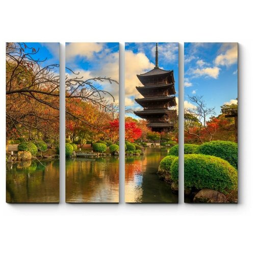 Модульная картина Совершенное спокойствие, Киото 130x98
