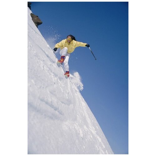 Постер на холсте Лыжный спорт №20 30см. x 45см.