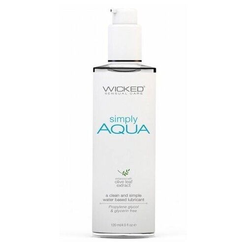 Легкий лубрикант на водной основе Wicked Simply AQUA - 120 мл.