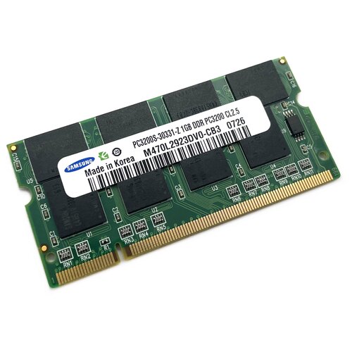 Оперативная память DDR 1Gb 400 Mhz Samsung So-Dimm для ноутбука