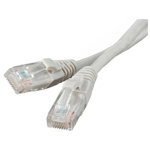 Кабель для подключения интернета LAN коммутационный шнур патч-корд витая пара UTPCat5E RJ45 30 метров RIPO серый 003-300057