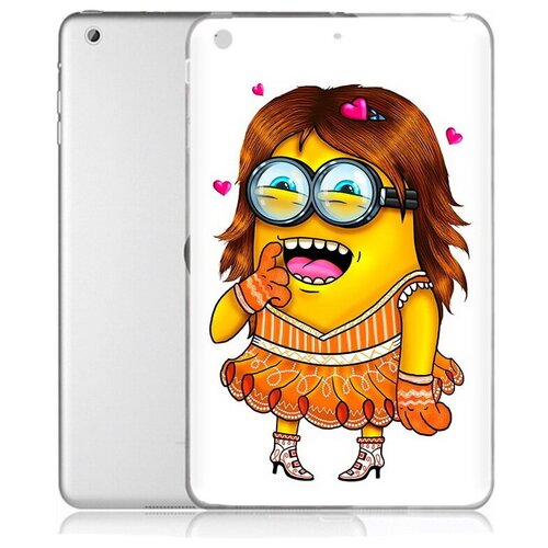Чехол задняя-панель-накладка-бампер MyPads Миньон девочка для iPad Pro 11 (2018) A1979/A1934/A2013 противоударный