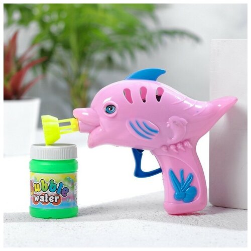 Мыльные пузыри Funny toys "Фиолетовая рыбка", в наборе мыльный раствор (2496971)