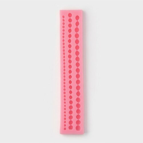 Силиконовый молд Доляна «Жемчужная нить», 23×4 см, цвет микс