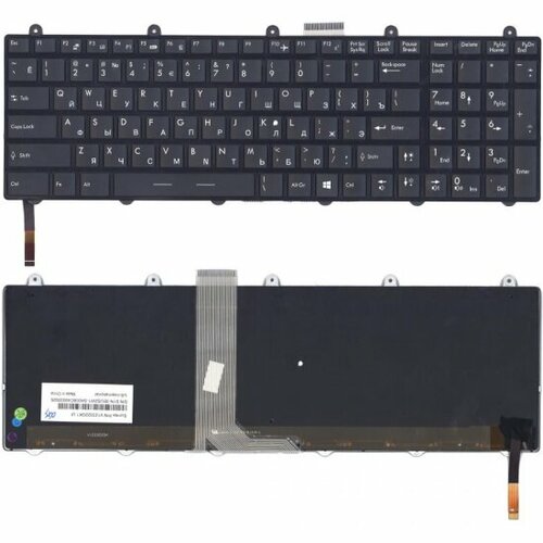 Клавиатура для ноутбука Amperin MSI GE60 GE70 GT70 с подсветкой черная с рамкой