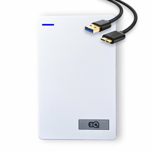 Внешний жесткий диск 320Gb 3Q Portable USB 3.0, Портативный накопитель HDD, белый