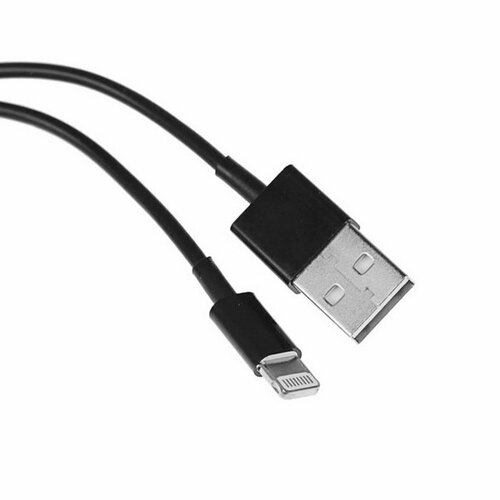 Кабель Lightning - USB, 1А, 1 метр, черный
