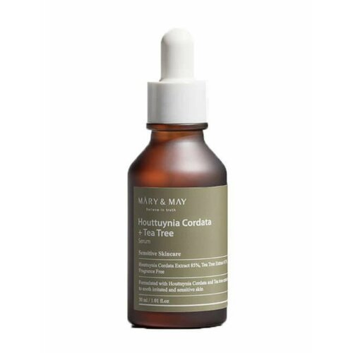 Успокаивающая ампула с хауттюйнией и чайным деревом Mary&May Houttuynia Cordata + Tea Tree Serum