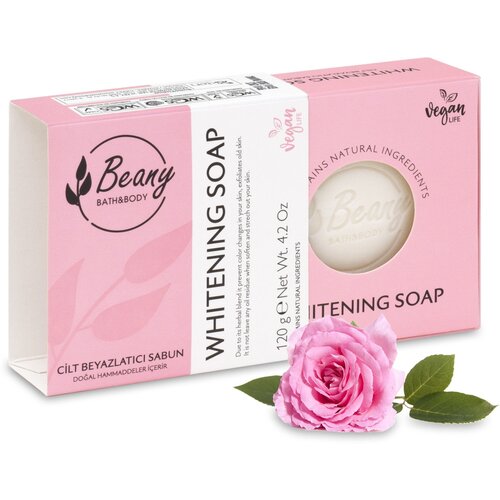 Мыло Beany твердое натуральное турецкое "Skin Whitening Soap" с эффектом отбеливания