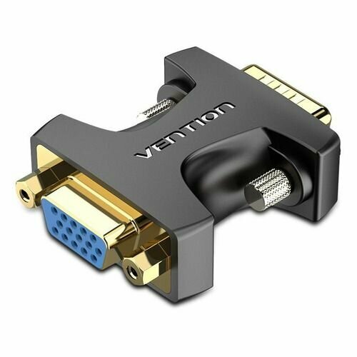 Переходник VGA VENTION DDFB0, VGA (m) - VGA (f), GOLD , круглое, черный