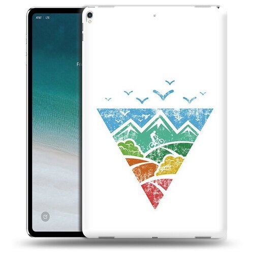 Чехол задняя-панель-накладка-бампер MyPads Лес земля море чайки для iPad Pro 12.9 (2018) A1895/A1983/A2014 противоударный