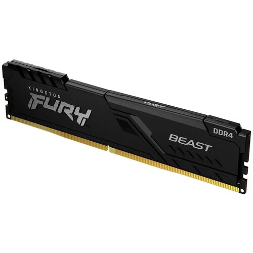 Оперативная память Kingston 8Gb DDR4 2666MHz Fury Beast Black (KF426C16BB/8) 1x8 ГБ (KF426C16BB/8)