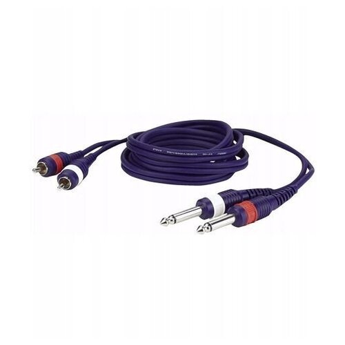 Кабель аудио 2xJack - 2xRCA DAP Audio 2 Mono Jack to 2 RCA 3.0m