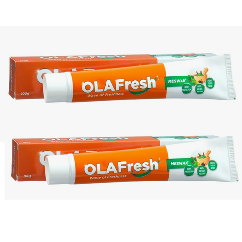 Olafresh Зубная паста Meswak, с целебными растениями, 100 грамм, 2 штуки
